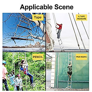 LQX Window Ladder Escape Rope Ladder 2-9 Story Homes, Emergency Climbing Rope Ladders for Kids and Adults Flame Resistant Safety Rope Ladders/18M