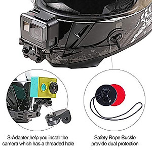 Aluminum Motorcycle Chin Helmet Mount Compatible with GoPro Hero 11/10/9/8 Black/AKASO/Campark/YI Action Camera and More (Aluminum Motorcycle Chin Helmet Mount)