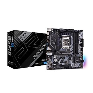 ASRock B660M Pro RS Intel B660 Series CPU (LGA1700) 32 GB Compatible B660M MicroATX Motherboard