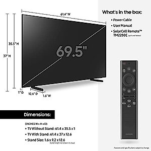 SAMSUNG 70-Inch Class QLED Q60B Series - 4K UHD Dual LED Quantum HDR Smart TV with Alexa Built-in (QN70Q60BAFXZA, 2022 Model) (Renewed)