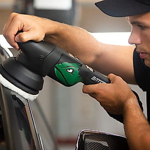 BATOCA S2 Cordless Random Orbital Polisher Buffer, 2Pcs 4.0Ah Batteries, LCD Display with 6 Variable Speed 2000- 4500 RPM Wireless Car Polishing Kit for Car Detailing, Polishing, Waxing, Cleaning