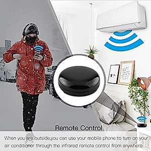 MOES WiFi Smart IR Remote Controller Smart Home Infrared Universal Remote Blaster,One for All Control AC TV DVD CD AUD SAT etc,Compatible with Alexa and Google Home,No Hub Required