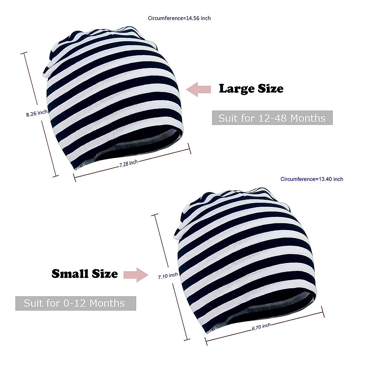 Zando Infant Toddler Baby Unisex Cotton Soft Cute Lovely Newborn Kids Hat Beanies Caps Baby Beanie for Boys Girls G Red Small/0-6 Months