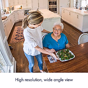 Panasonic HomeHawk FLOOR Home Monitoring HD Camera for Senior Care, Motion Detection Night Light, 2-way Talk, 24/7 Live View + Secure Recording, Alexa Compatible - KX-HNC850 (Black Satin)