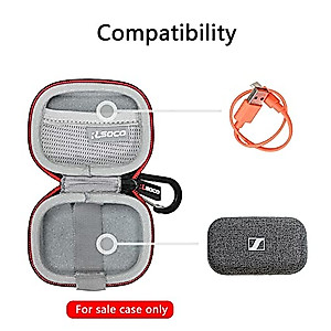 RLSOCO Hard Case for Sennheiser Momentum True Wireless 3 Earbuds (Black)