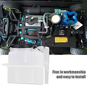Ruining Durable Plastic RC Fuel Tank, Lightweight Gas Power 75CC 02004 Fuel Tank, RC Accessory for Vehicle Model RC Car