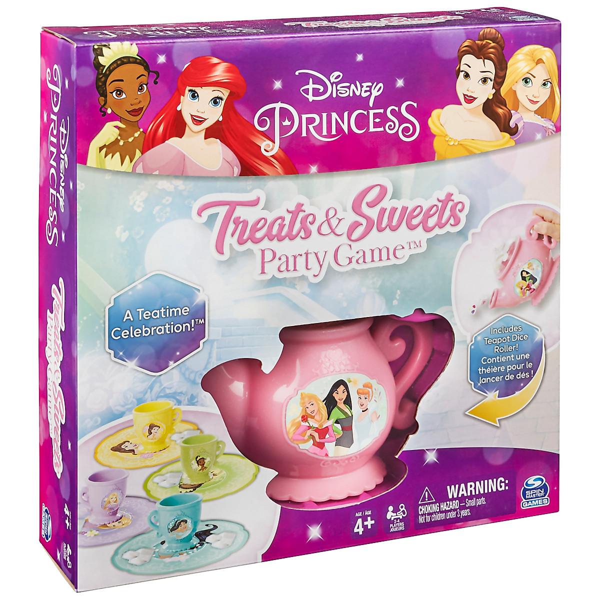 Disney Princess Treats & Sweets Party Board Game, for Kids and Families Ages 4 and up