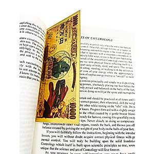 YJacuing Anime Fullmetal Alchemist Gold Coated Banknote, FA Limited Edition Collectible Bill Bookmark (6 PCS)