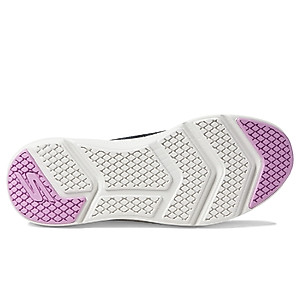 Skechers Women's GO Run Elevate-Indigo Sneaker, Black/Pink, 7