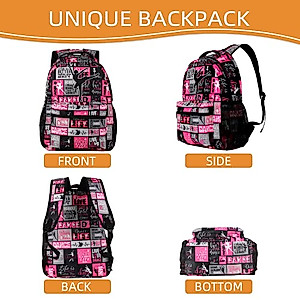 Dance Backpack for Girls, Elementary Middle High School Bookbags for Teen Kids, Travel Laptop Backpack for College Students Women Men Durable Lightweight School Bags, 17 Inch Large Back Packs