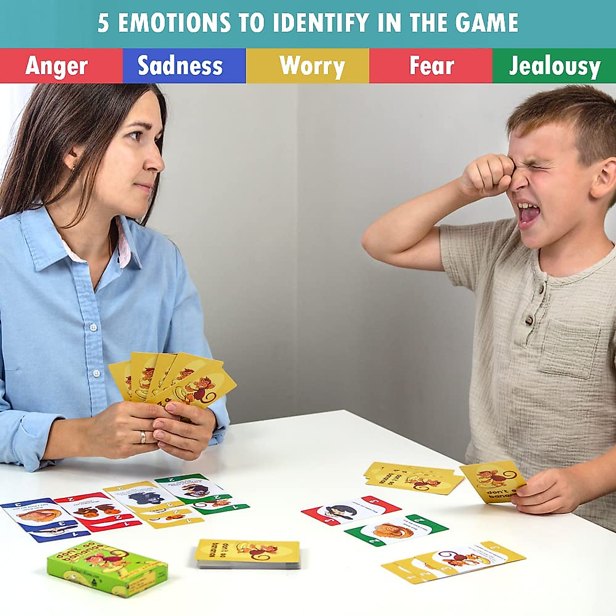 da Vinci's Room Don't Go Bananas - A CBT Therapy Game for Kids to Work on Controlling Strong Emotions - Counseling Games, Therapy Toys, Social Skills Games for Kids