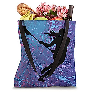 Retro Lacrosse Womens Girls Kids Player Loves Lacrosse Cute Tote Bag