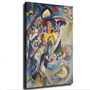 BoTizr Moscow Abstract Expressionism Posters Room Aesthetics Canvas Prints Wall Art Eclectic Home Modern Artwork Living Room Bedroom Decor Gift (unframed,8x12inch)