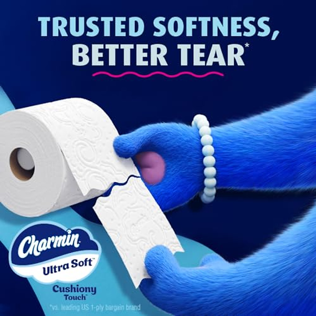 Charmin Ultra Soft Cushiony Touch Toilet Paper, 30 Family Mega Rolls = 153 Regular Rolls
