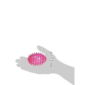 Gnawsome™ 3.5” Spiky Squeaker Football Dog Toy - Small, Cleans Teeth and Promotes Good Dental and Gum Health for Your Pet, Colors will vary