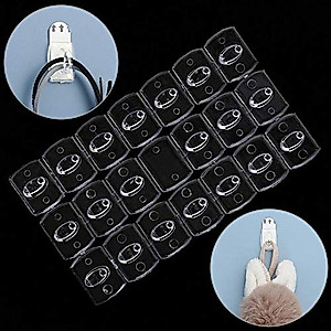 Yiexson Transparent Strong Self Adhesive Door Wall Hangers Kitchen Removable Hook Seemless G9F6 Adhesive Clamp Cable Bathroom Rack Hook