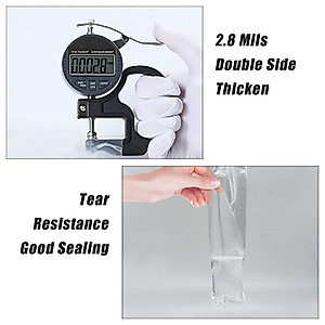 Cellophane Treat Bags, 2x8 inch Pretzel Rod Bags, 200 Pcs Clear Cellophane Bags for Favors, Self Adhesive Sealing Plastic Gift Bags, Pretzels Individual Bags, Party Cello Bags for Pretzel Stick Candy