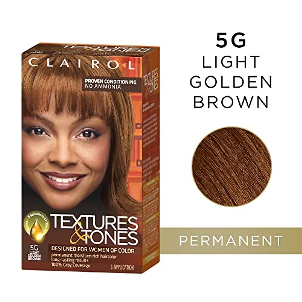 Clairol Professional Textures & Tones Hair Color 5g Light Golden Brown