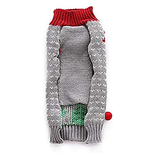 BABAHU Knitted High Collar Diamond Plaid Cat Dog Sweater, Cat Dog Accessories, Cat Dog Apparel, Pet Sweatshirt