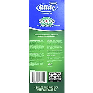 Oral B Complete Glide Floss Pick (300 Count), 300 Count
