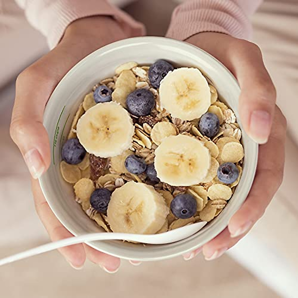 Portion Perfection Measuring Bowls, PORCELAIN, Set of 2 Portion Control Bowls for Weight Loss, Accurate Bowl Does the Measuring For You - No Cups Required, Weight Control & Bariatric Surgery Must Have