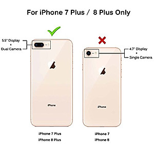 Hocase for iPhone 8 Plus Case, iPhone 7 Plus Case, Heavy Duty Shockproof Protection Hard Plastic+Silicone Rubber Hybrid Protective Case for iPhone 8 Plus/iPhone 7 Plus - Royal Purple Flowers