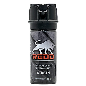 NW Self Defense Products Redd, Tactical OC/CS Pepper Spray - Flip Top Stream (2 oz)