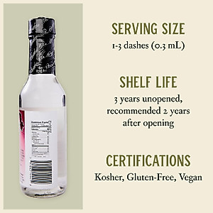 Fee Brothers Rose Botanical Water - Cocktail Mixer, Aromatic Spirit and Floral Flavoring Extract, 5 fl oz