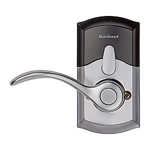 Kwikset 955 Keyless Keypad Door Lock, Electronic Lever Deadbolt, 3 Entry Modes, Auto Lock, SmartKey Security - Satin Chrome