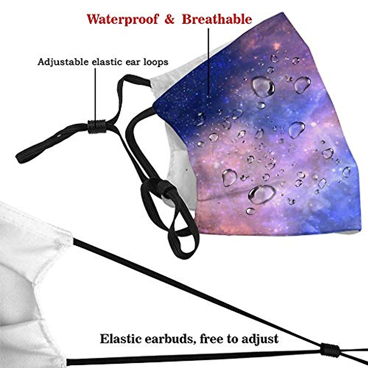 Akabsh Face Bandanas, Adult Breathable Reusable Face Bandanas Windproof Outdoor Bandanas