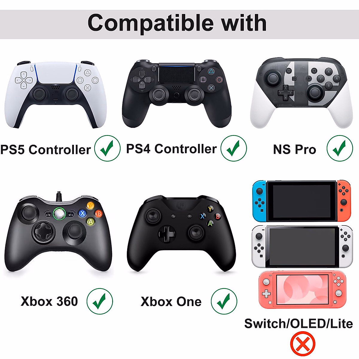 Owngen Cute Anime Thumb Grip Caps for PS5/PS4/Xbox One/360/NS PRO Controller, Soft Silicone Magic Anime Theme Analog Stick Thumbsticks Joystick Button Cover (Black Luna)