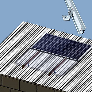 CMYYANGLIN Solar Panel Mounting Braket Kit System for Sloped Pitched Tin Roof
