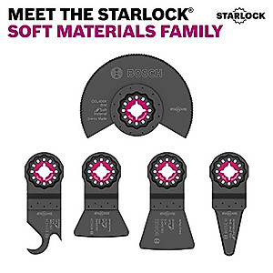 BOSCH OSL200FS 1-Piece 2 In. Starlock Oscillating Multi Tool Soft Materials High-Carbon Steel Flexible Scraper Blade for Removing Caulk and Sealants