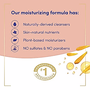 Dove Soothing Care Body Wash for Sensitive Skin with Calendula-Infused Oils Hydrates and Replenishes Skin Sulfate Free 22 oz 4 Count