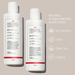 Keeps Hair Growth Shampoo and Conditioner Set - Treatment for Thinning Hair and Hair Regrowth - Men's Hair Products Infused with Biotin, Caffeine, & Saw Palmetto