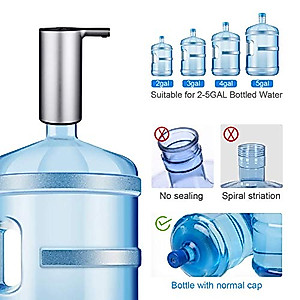 Auto Bottled Water Pump with Volume Control Wireless Water Dispenser Rechargeable Gallon Water Bottle Jug Dispenser Pump
