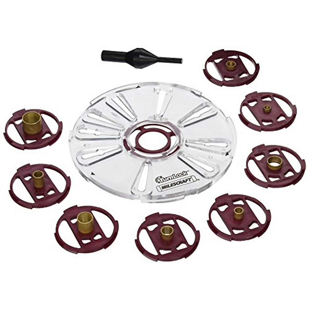 Milescraft 1201 Base Plate/Bushing Set for Routers Medium