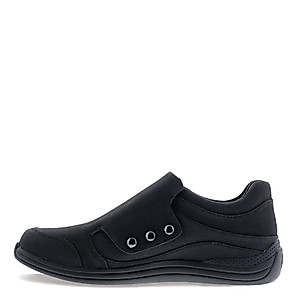Drew Women's Bouquet Black Nubuck Casual Shoe, 7 Wide (D/E) US