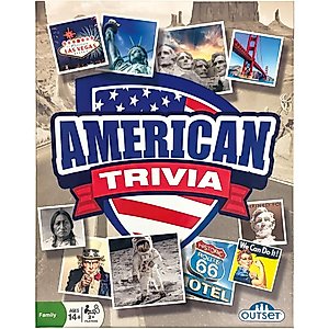 Outset Media American Trivia Game (Amazon Exclusive) – 5 Categories to Choose from and 1,000 Questions – for Ages 14 and up