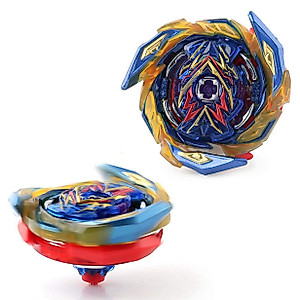 Combat Gyro LR Sparking Launcher Grip Starter Set Bey Burst Evolution Blades God Bey Super King Booster B-163 Brave Valkyrie.Ev' 2A Attack Gyro Bay Gaming Tops Spinning Toys Gift for Boys Kids