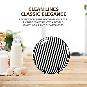 Plate Holder Easel Display Stand - 3 inch Metal Plate Stands for Display - Tabletop Picture Stand - Black Iron Easels for Display Pictures | Photo Frames | Book | Decorative Plates | Plaque - 1 Pack