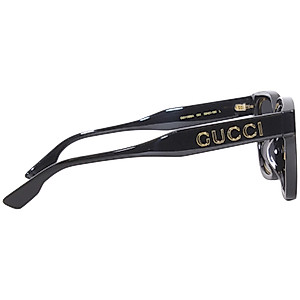 Gucci Script Sunglasses, Black Black Grey, One Size
