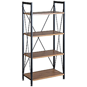 Baxton Studio New Semester Bookshelf, Coffee/Black