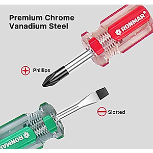 Screwdriver Sets RONMAR Magnetic Slotted Phillips Screwdriver Set 14 PCS Repair Home Improvement Craft