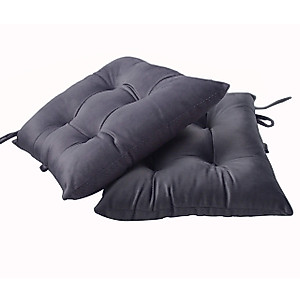 Augld 2 Pack Bar Stool Cushion Small Kids Chair Pad with Ties Square 14”x14”x2”