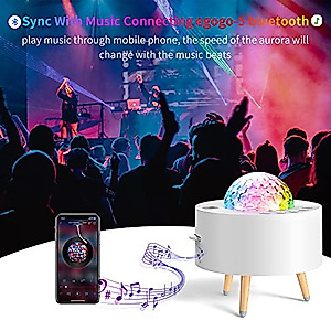 Auplf Galaxy Light Projector for Bedroom, Star Projector Sky Light with Bluetooth Speaker, White Noises&Remote Control, Romantic Night Light Projector for Bedroom Party Decor Birthday Day Gift