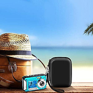 Digital Camera Case Compatible with YISENCE/ for AbergBest 21 Mega Pixels 2.7" LCD Rechargeable HD/ for Canon PowerShot ELPH 180 190/ for Sony DSCW800 DSCW830 Digital Camera with SD Card and Cable