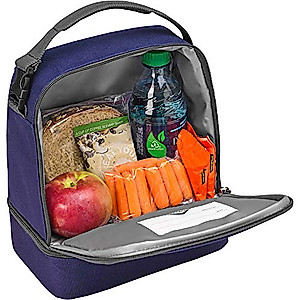 High Sierra Stacked Compartment Lunch Bag, Polka Dot, One Size