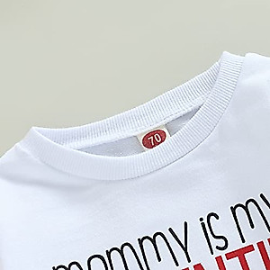 Baby Girl Boy Long Sleeve Sweatshirt Crewneck Oversize Pull On Top Fall Winter Spring Cute Baby Clothes (White,6-12 Months)