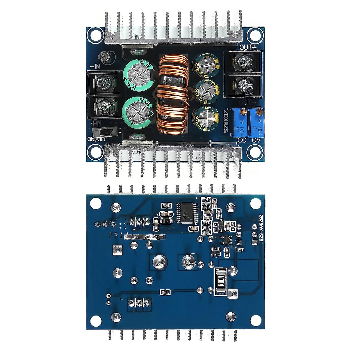 XIITIA 4pcs 20A 300W CC CV Step Down Module Adjustable DC 6-40V to 1.2-36V Voltage Regulator Buck Converter Constant Current Power Module Charging LED Drive with Short Circuit Protection